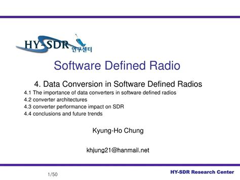 PPT Data Converters In Software Defined Radios Architectures Performance Impact PowerPoint