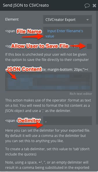 Need Help With Converting Data Into Csv File Database Bubble Forum