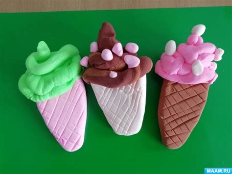 Мастер класс по лепке из воздушного пластилина «Мороженое 15 фото Воспитателям детских садов