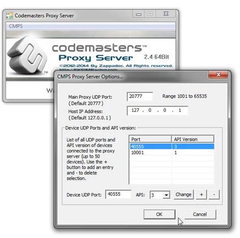 Codemasters UDP Proxy Server CMPS V EKSIMRacing