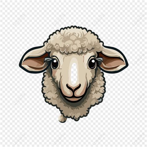 양고기 얼굴 벡터 만화 클립 아트 상표 Png 일러스트 무료 다운로드 Lovepik