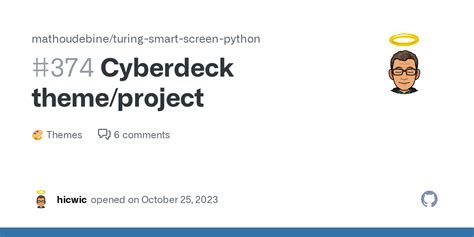 Cyberdeck Themeproject · Mathoudebine Turing Smart Screen Python