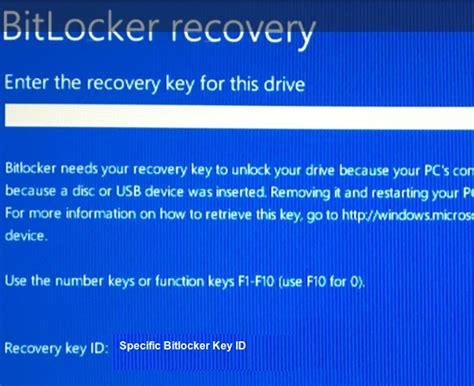 Bitlocker Asks To Verify Recovery Key After Switch Tofrom Legacy Boot 7th Zero