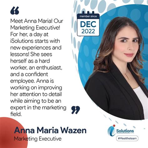 Isolution On Linkedin Meetanna Marketingexecutive Meettheteam