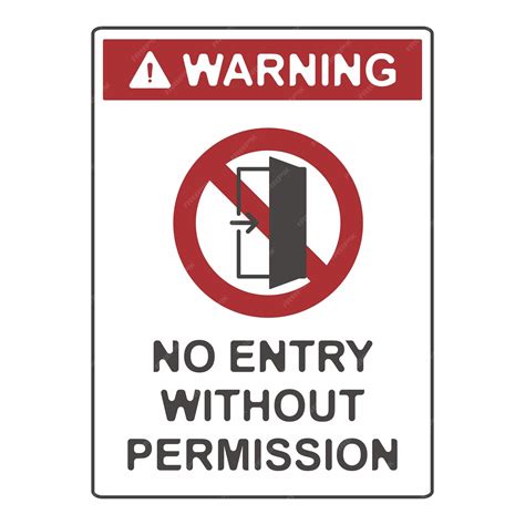 Premium Vector No Entry Allowed Flat Logo