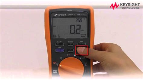 The Keysight U1241c U1242c Handheld Digital Multimeter Quick Start Video Youtube
