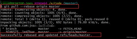 关于github代码上传的bug——git上传拒绝git Pull Rebase Origin Master被拒绝 Csdn博客