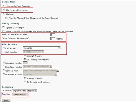 cisco unity connection call handlers
