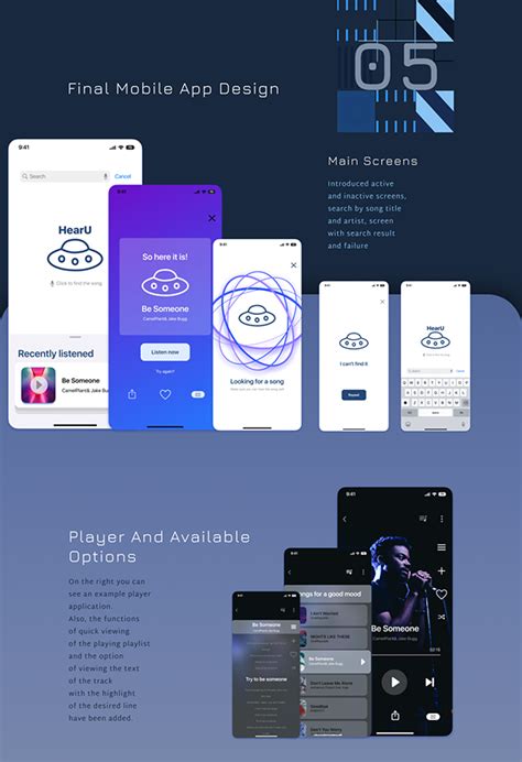 Music App UX UI Case Study Behance
