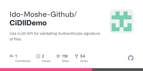 Github Ido Moshe Githubcidlldemo Use Cidll Api For Validating