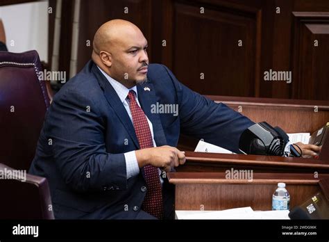 Florida State Sen Corey Simon Is Seen In The Senate Chamber At The Florida State Capitol Jan