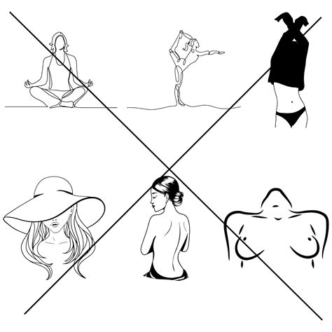 Sexy Women Outline SVG Bundle Erotic Woman Outline Etsy Canada