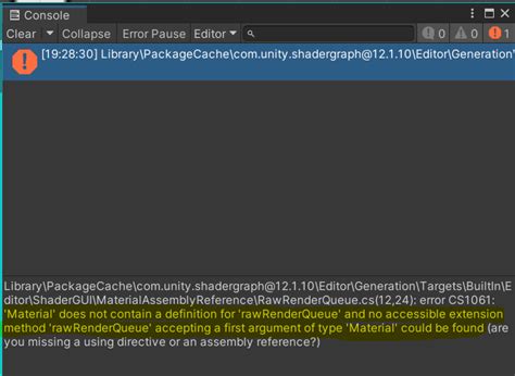 Unity Shader Graph Package Installation Error Stack Overflow
