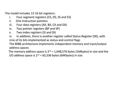 8086 Architecture Basics Ppt