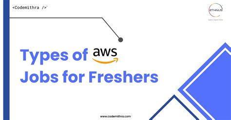 Exploring Different Types Of Aws Jobs For Freshers Ethnus Codemithra