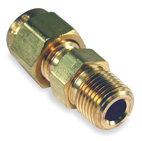 Tempco Compression Fitting Compression Fitting Plug Connector Type 1 8 In Mnpt Compression