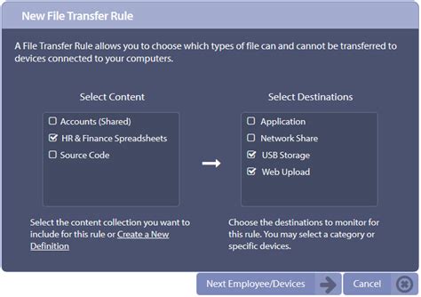 Dlp File Transfer Rules