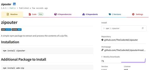 aditya swayamsiddha on linkedin npm zipouter coding programming