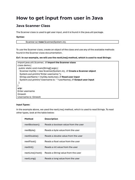 Java6scanner Class Pdf Software Engineering Computer Programming