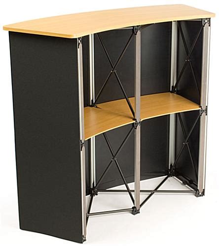 curved exhibit booth backwall set 4 piece trade show kit