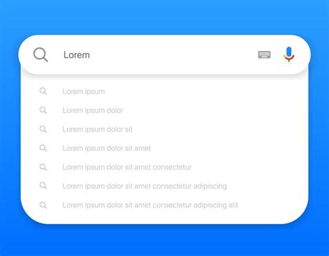 Premium Vector Internet Browser Search Engine Search Bar For Ui