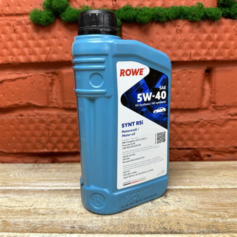 Масло моторное ROWE 5W-40 Синтетическое - купить в интернет-магазине ...