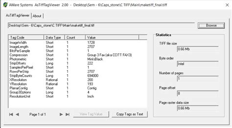 c issues while recreating a tiff file with 1d encoded data stack
