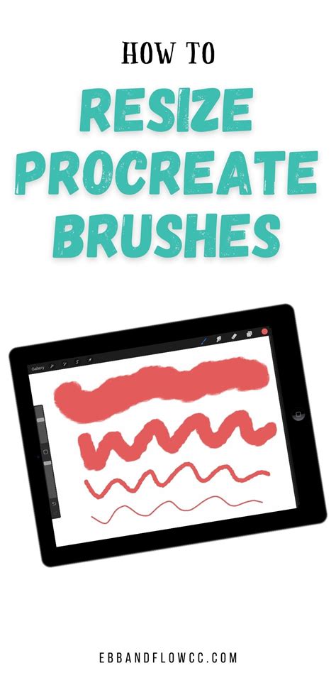 How To Resize Procreate Brushes Ebb And Flow Creative Co