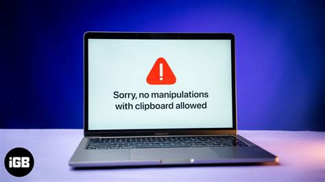 Fix Sorry No Manipulations With Clipboard Allowed Error On Mac
