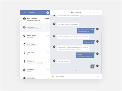 Chat Module Ui Challenge By Ivan Bjelajac For Bien On Dribbble