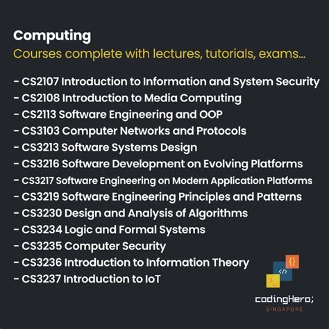 nus computer science resource computing lectures tutorials labs