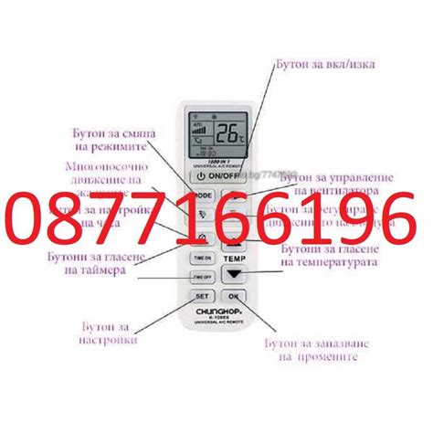 Универсално дистанционно управление за климатик Други Пловдив Характеристика Мо