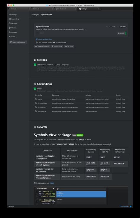 Ctags In Atom On Osx