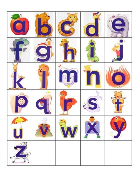 Alphabet Picture Cards With Embedded Mnemonics Artofit