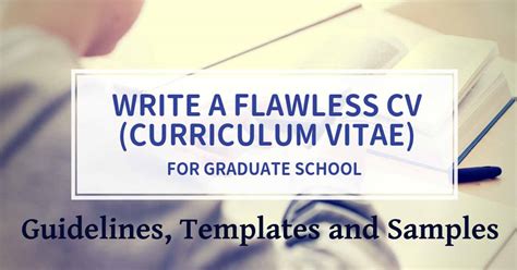 CV For Masters MS Application Templates Samples Guidelines