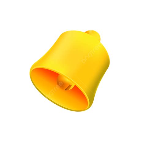 3d Bell Vector Design Images 3d Cute Bell Icon Bell 3d Icon
