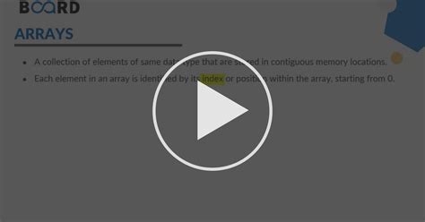 Arrays And Types Of Arrays C Programming Fundamentals Coursera