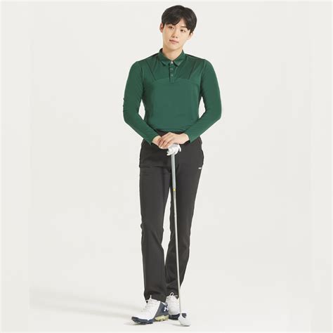 핫딜 Pgr 골프 남성 라인배색 긴팔티셔츠 Gt 3308 골프웨어 남자 골프복 청록 녹색 딜팡 골프용품 전문쇼핑몰