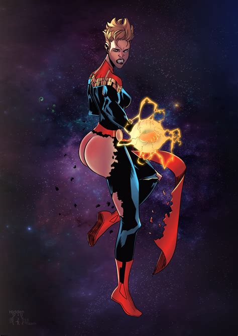 Illustration Commission Capitan Marvel By Hiddenbooty Hentai Foundry