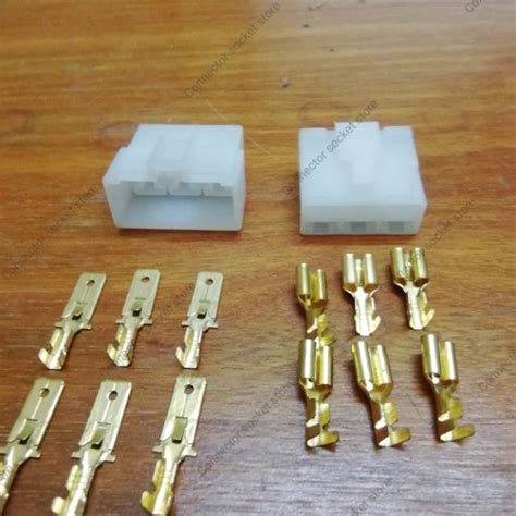 Universal 6 Pin Socket Connector With Male Female Shopee Malaysia