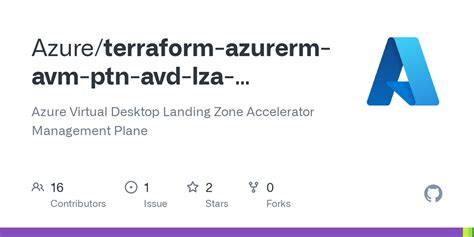 Github Azureterraform Azurerm Avm Ptn Avd Lza Managementplane Azure Virtual Desktop Landing