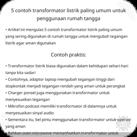 5 Contoh Transformator Listrik Paling Umum Untuk Penggunaan Rumah Tangga Electricity Magnetism