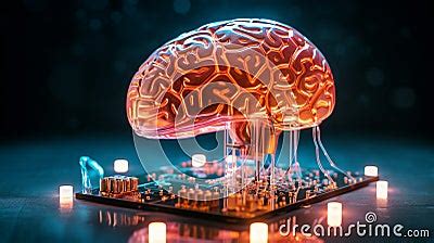 Visions Of Tomorrow Unveiling The Digital Brain S AI Evolution Stock