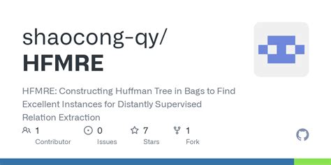 Github Shaocong Qyhfmre Hfmre Constructing Huffman Tree In Bags To
