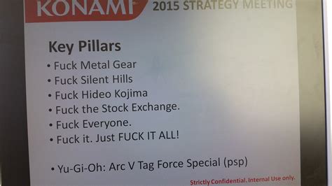 Leaked Photo From Konami 2015 Strategy Meeting Details Future Plans For Metal Gear And Hideo Kojima