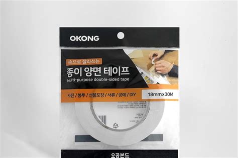접착제·보수용품 철공자 손으로 잘라쓰는 종이 양면테이프 18mm 30m 얇은 화지 오늘의집 쇼핑