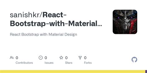 GitHub Sanishkr React Bootstrap With Material Design React Bootstrap With Material Design