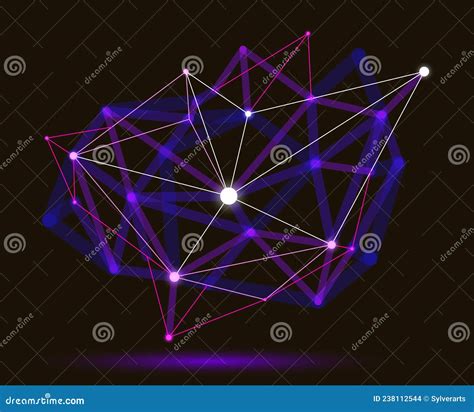 Dimensional Lattice Mesh Vector Abstraction 3d Polygonal Design