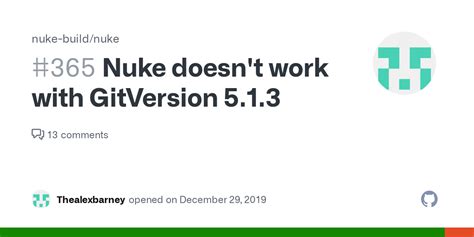 Nuke Doesnt Work With Gitversion 513 · Issue 365 · Nuke Buildnuke · Github