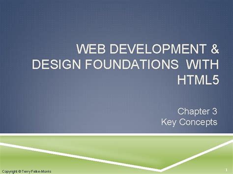 Web Development Design Foundations With Html 5 Chapter